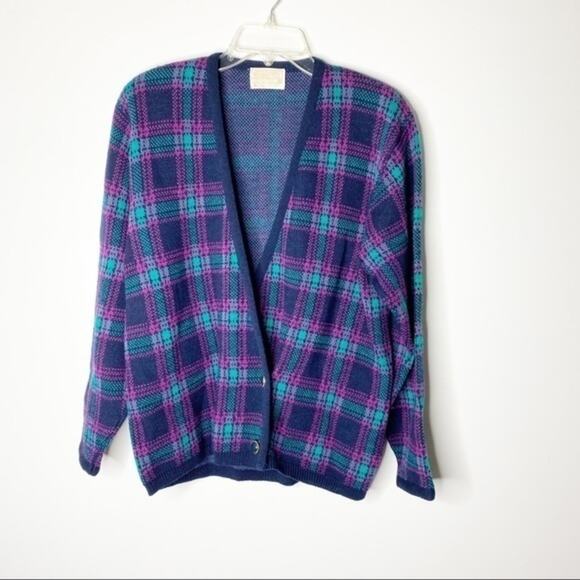 Pendleton | Sweaters | Vintage Pendleton Navy Purple 0 Virgin Wool ...